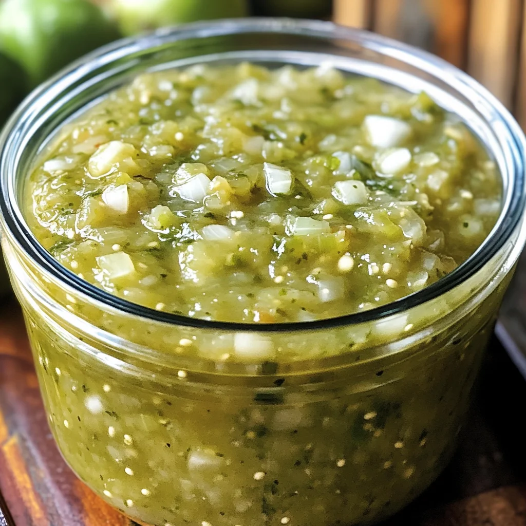 Roasted Tomatillo Salsa Verde Canning Recipe